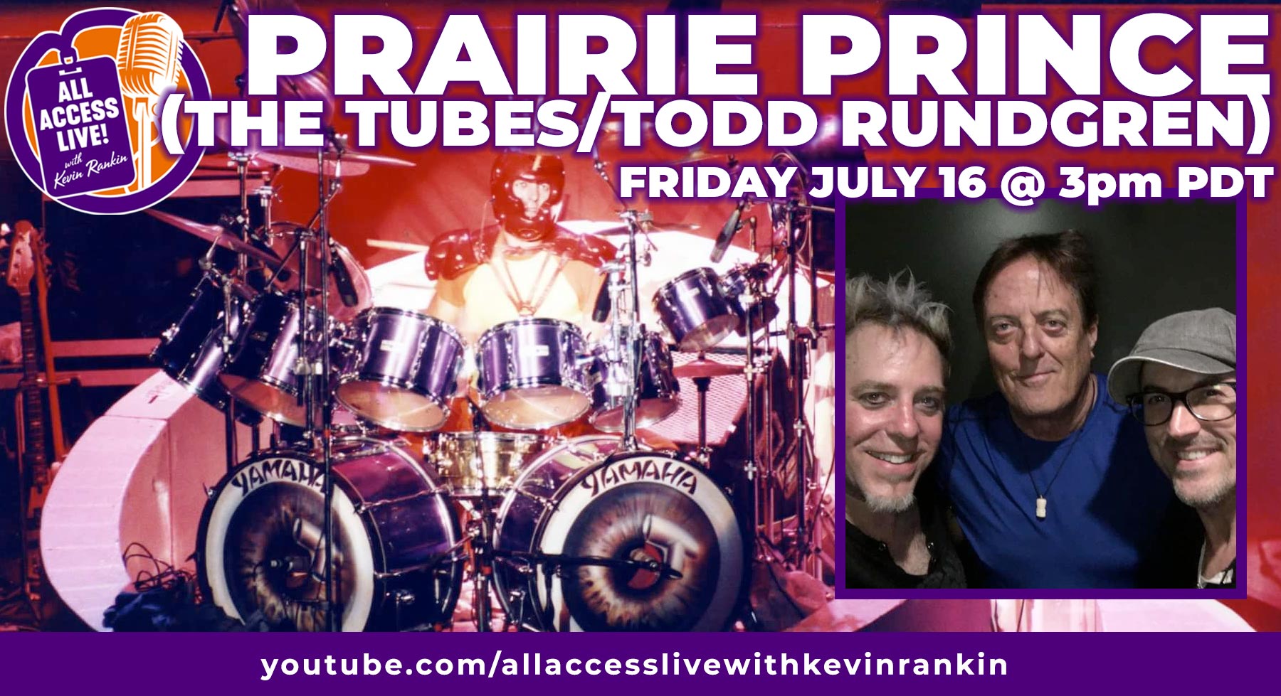 ALL ACCESS LIVE with PRAIRIE PRINCE (THE TUBES, TODD RUNDGREN) - ALL ...