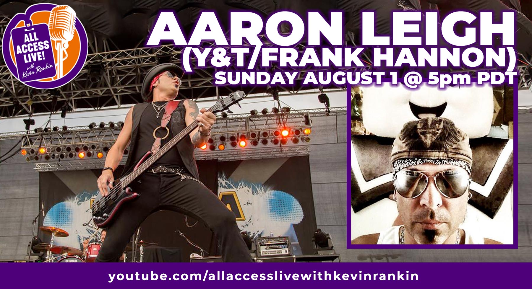 ALL ACCESS LIVE with AARON LEIGH (Y&T / FRANK HANNON) - ALL ACCESS LIVE ...